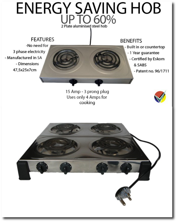 Energy saving 2-plate and 4-plate electric cooking hob – BKI