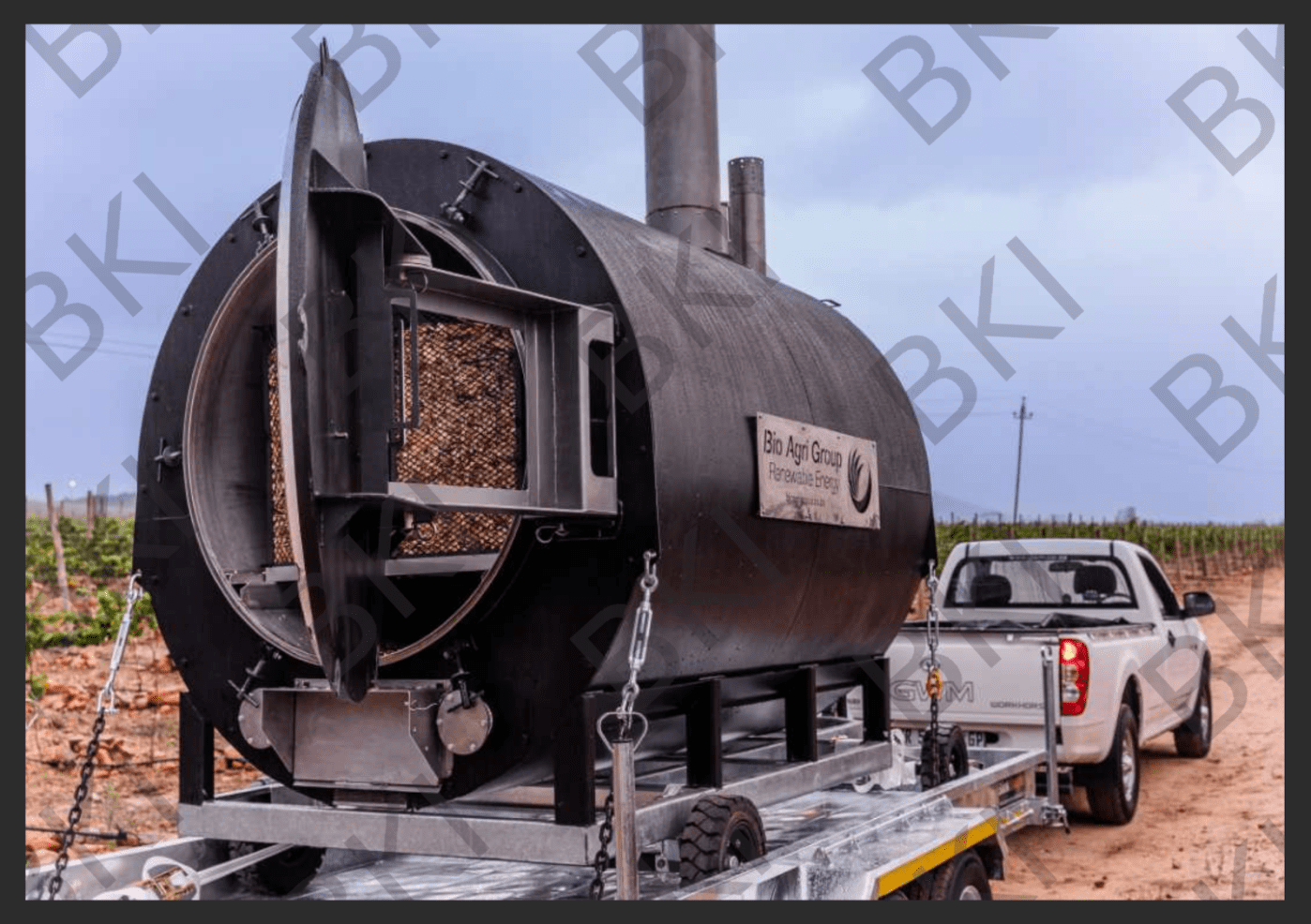 New mobile biochar retort south africa – BKI